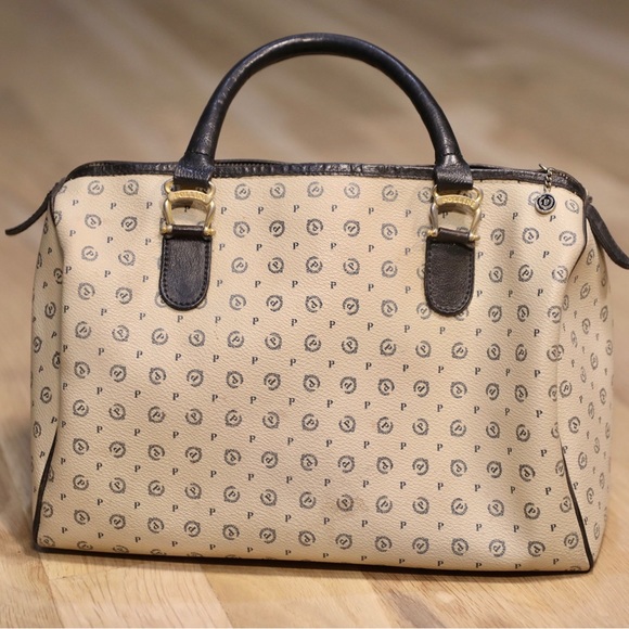 Pollini | Bags | Vintage Pollini Monogram Series Satchel Handbag | Poshmark